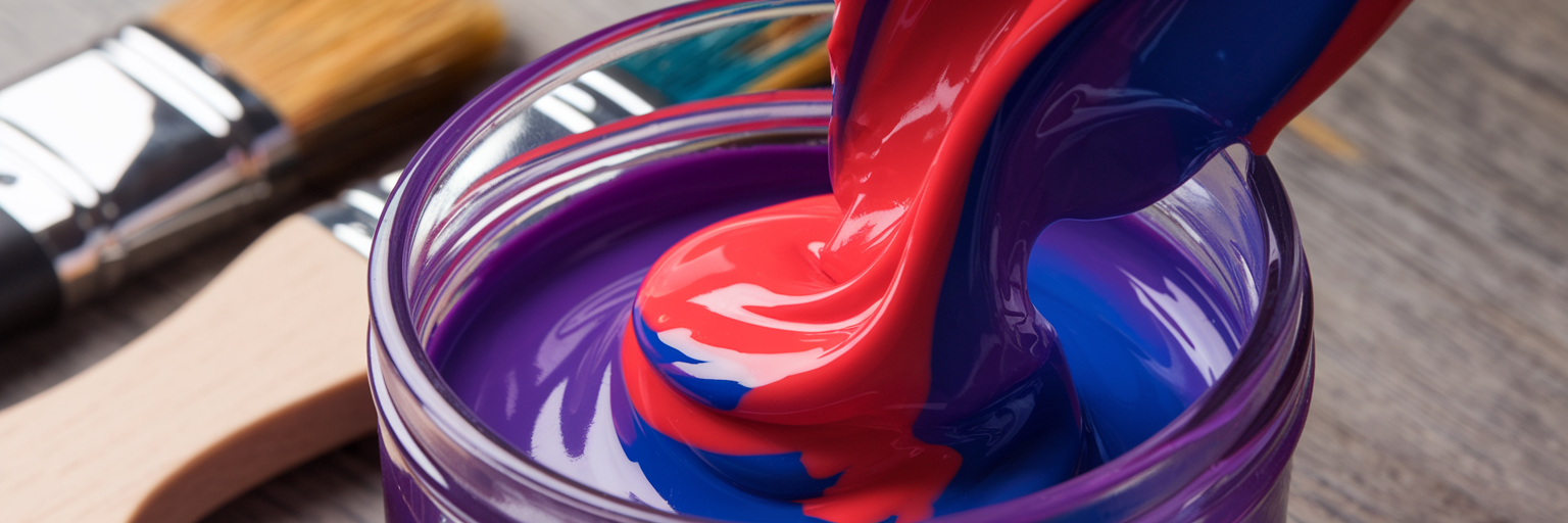 Blauw en rood mengen tot een prachtig paars | Kunst en Kunstenaar